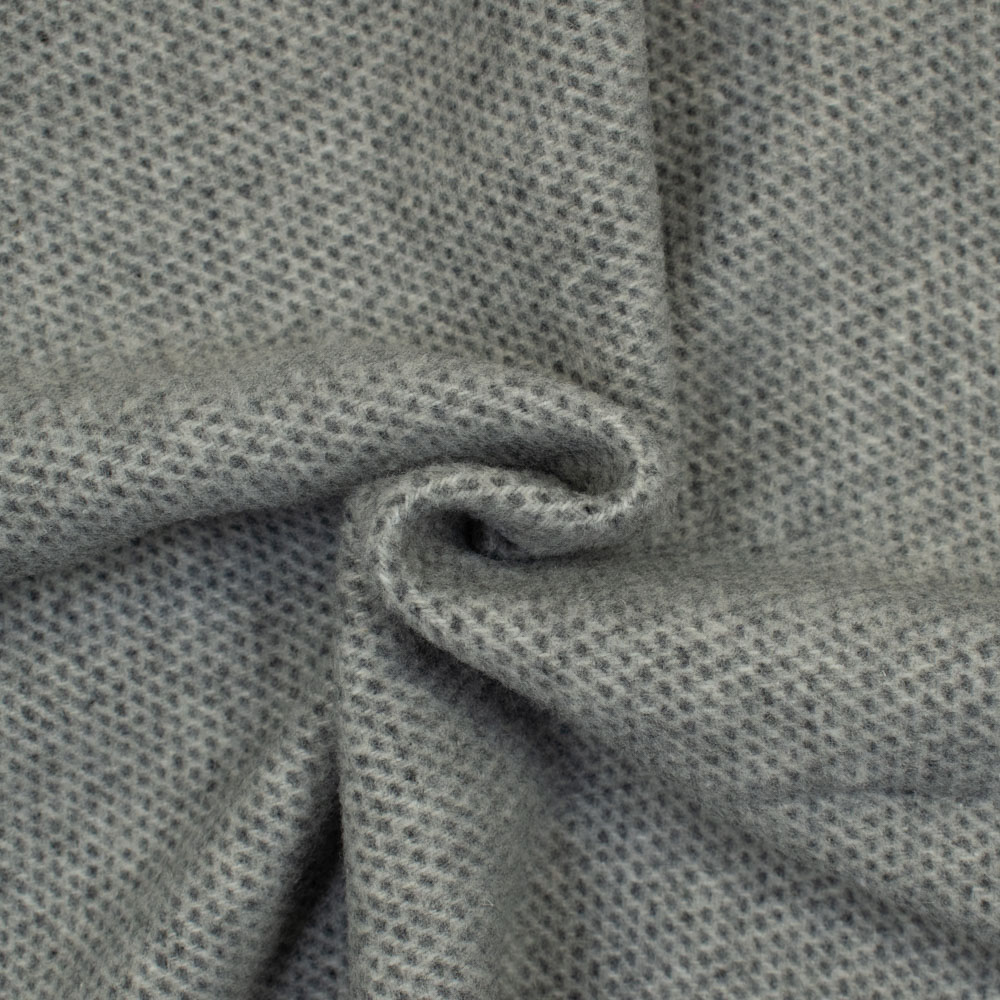 Mantelstoff meliert grau | Stoffe Werning | Stoffe Werning