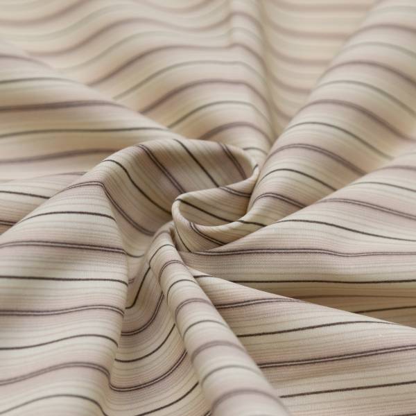 Blusenstoff Streifen beige | Stoffe Werning