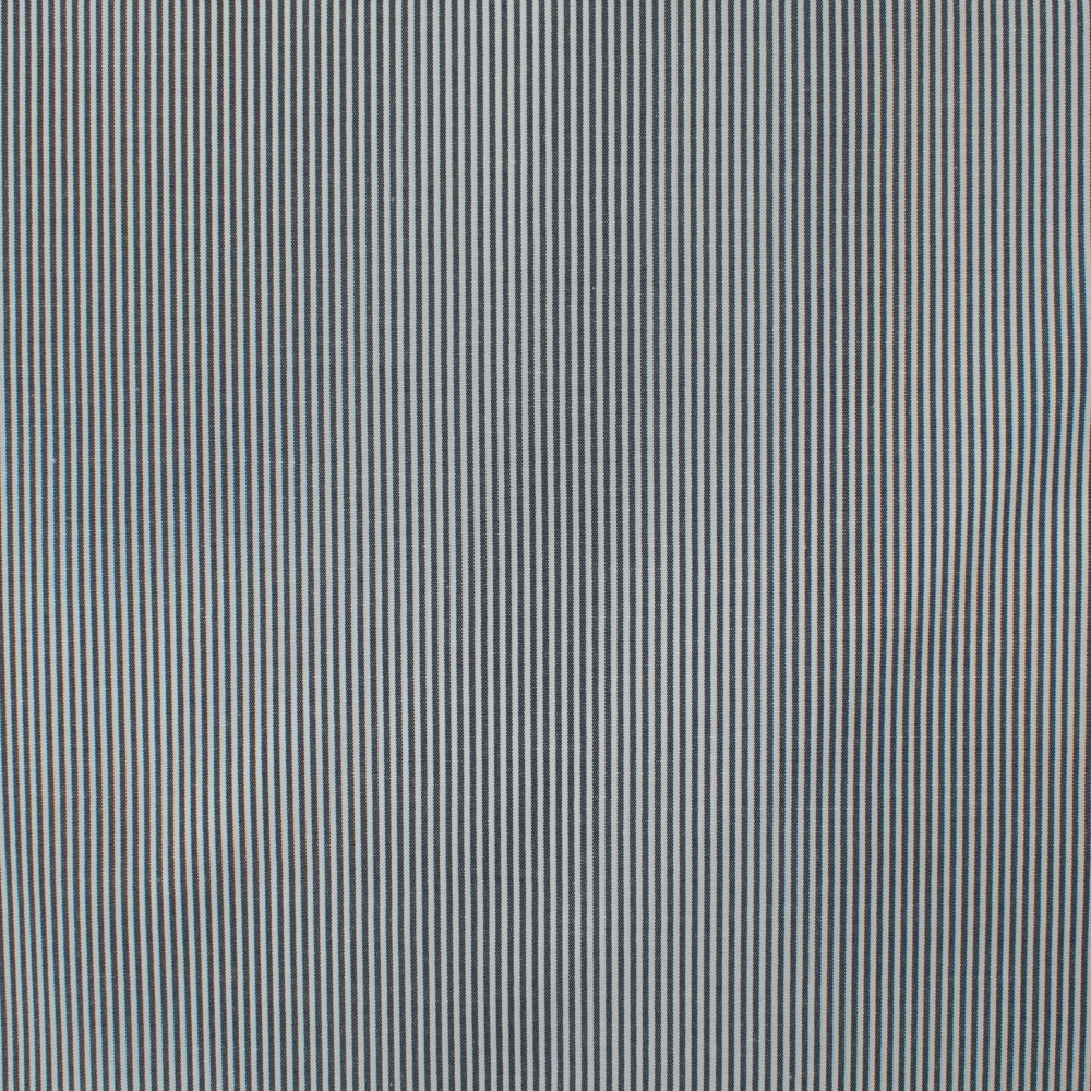 Baumwollmix feine Streifen graublau | Stoffe Werning | Stoffe Werning