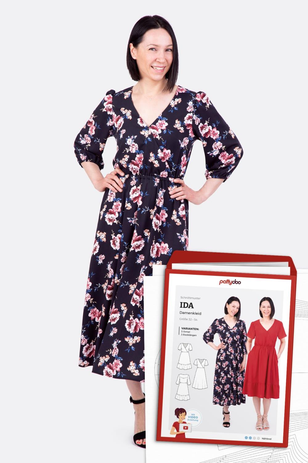 Schnittmuster Pattydoo Damenkleid "Ida" | Stoffe Werning | Stoffe Werning