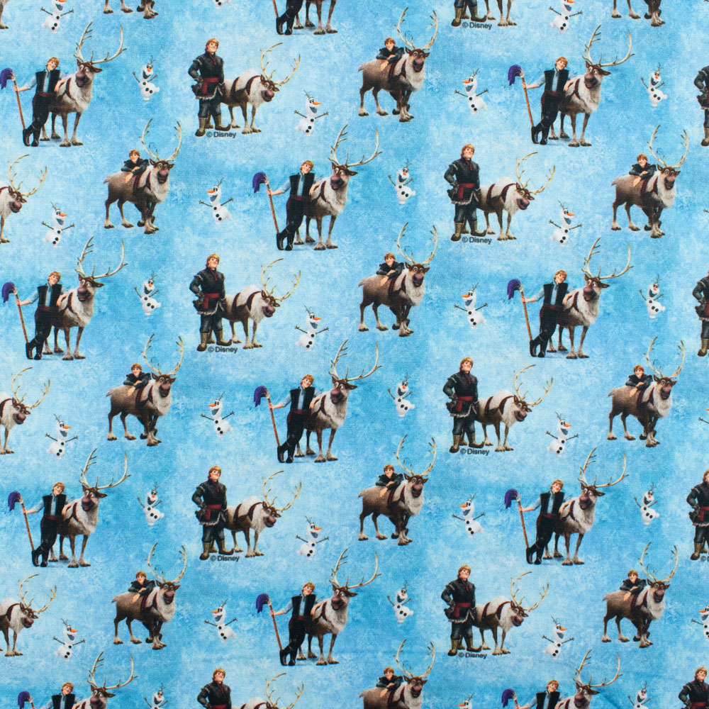 Baumwollstoff Digitalruck Kristoff, Sven und Olaf | Stoffe Werning ...