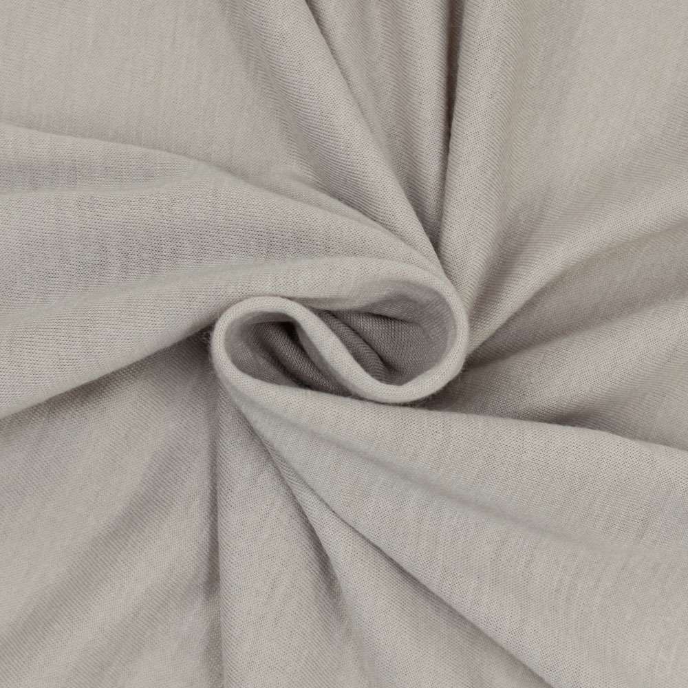 Viskosemix Voile Stoff uni hell taupe | Stoffe Werning | Stoffe Werning