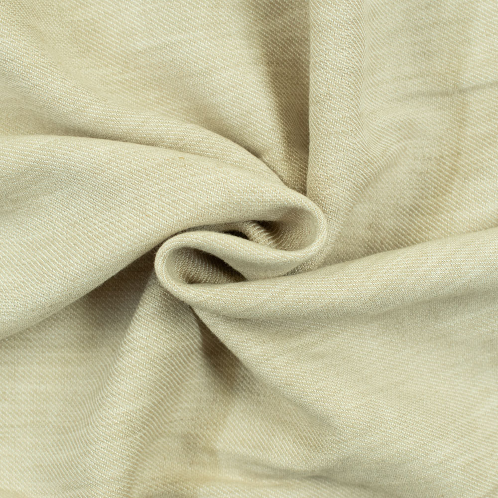 Viskose Leinen washed hellbeige | Stoffe Werning | Stoffe Werning