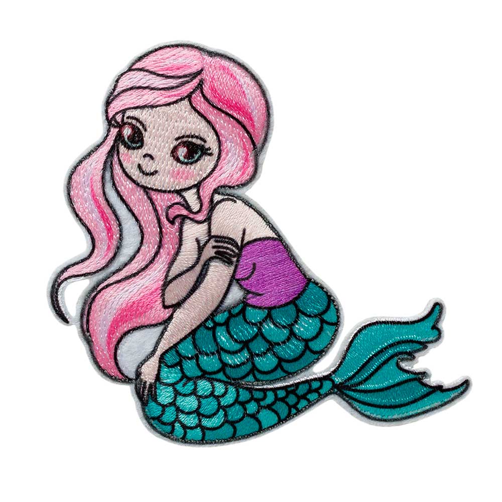 Applikation Meerjungfrau | Stoffe Werning | Stoffe Werning