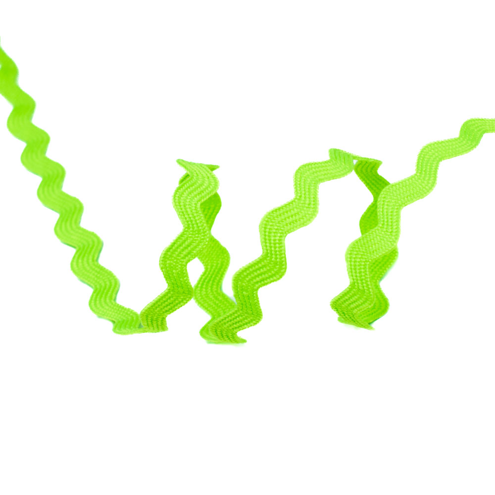 Zackenlitze neongrün | Stoffe Werning | Stoffe Werning