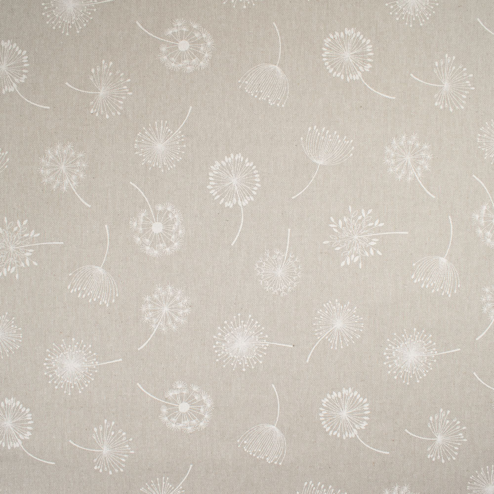 Dekostoff Halbpanama Pusteblume weiß | Stoffe Werning | Stoffe Werning