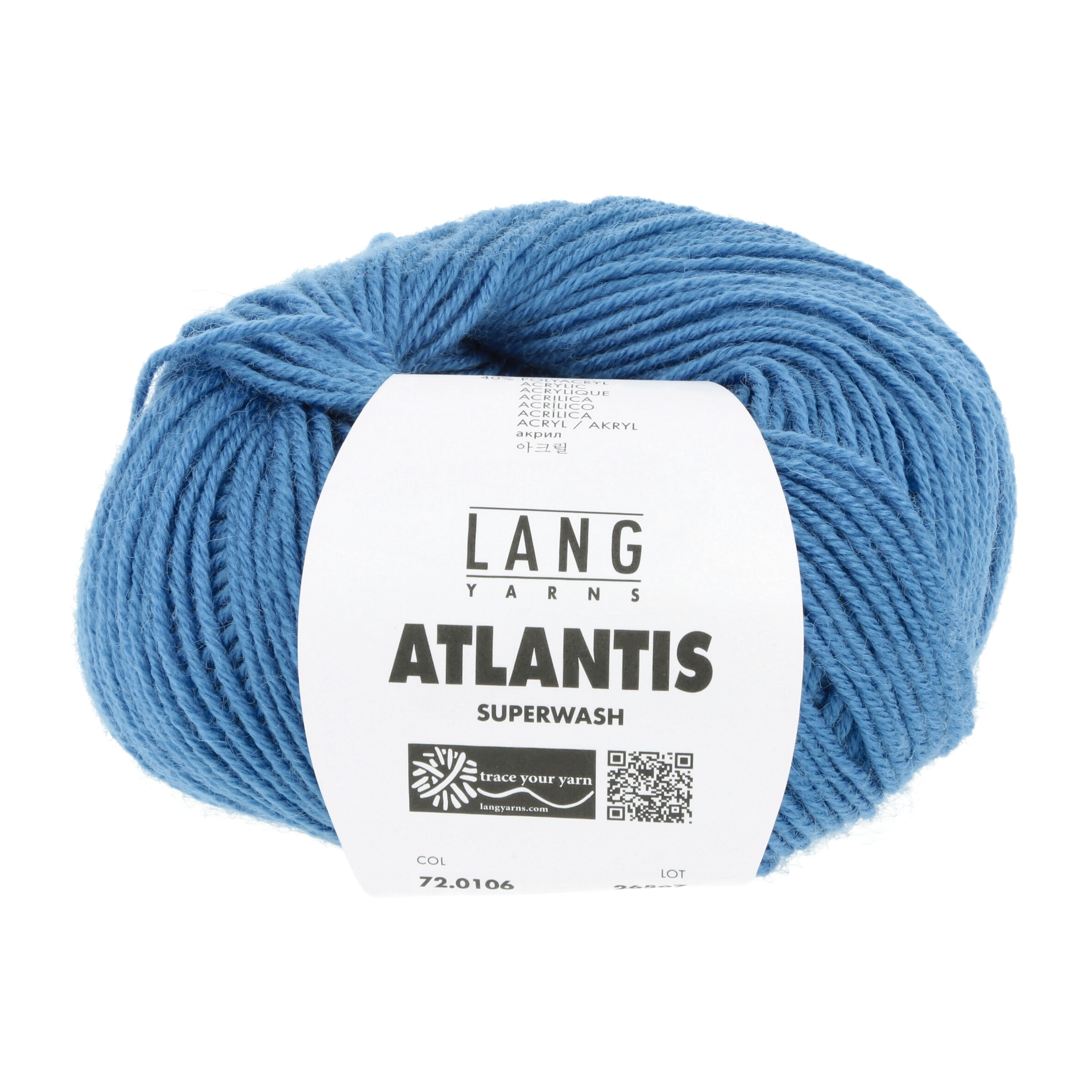 Atlantis Bluette Lang Yarns Wolle - 60% Schurwolle, 40% Polyacryl ...