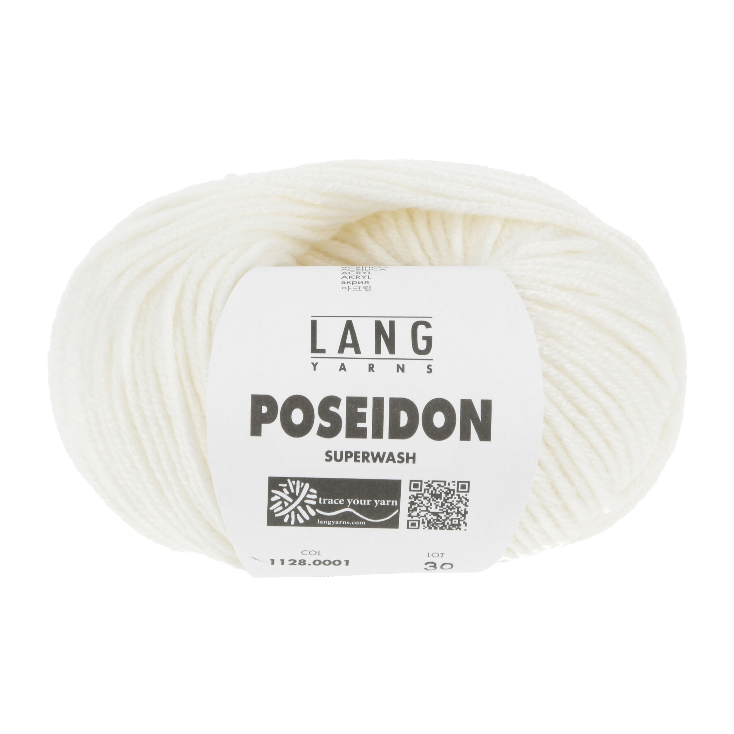 Poseidon Weiss Lang Yarns Wolle - 60% Schurwolle, superwash, traceable ...