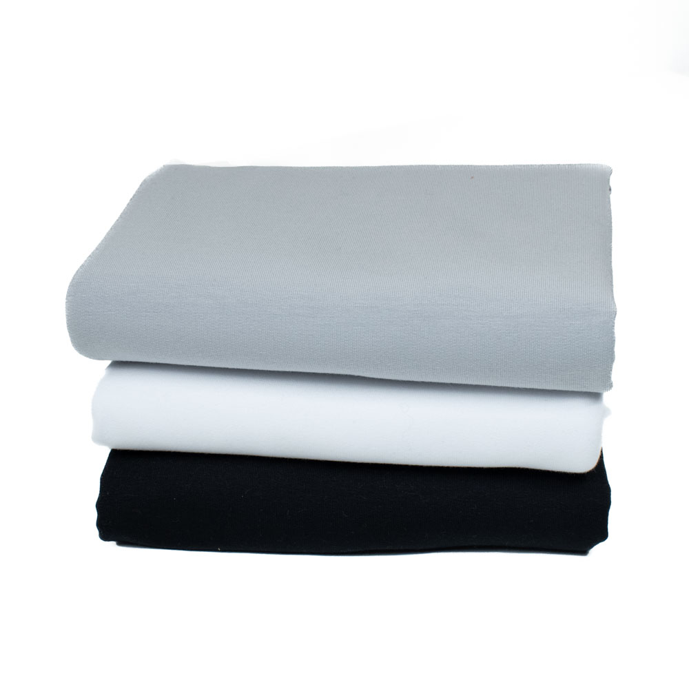 Stoffpaket Baumwolljersey schwarz 3 x 1 Meter | online bei Stoffe ...