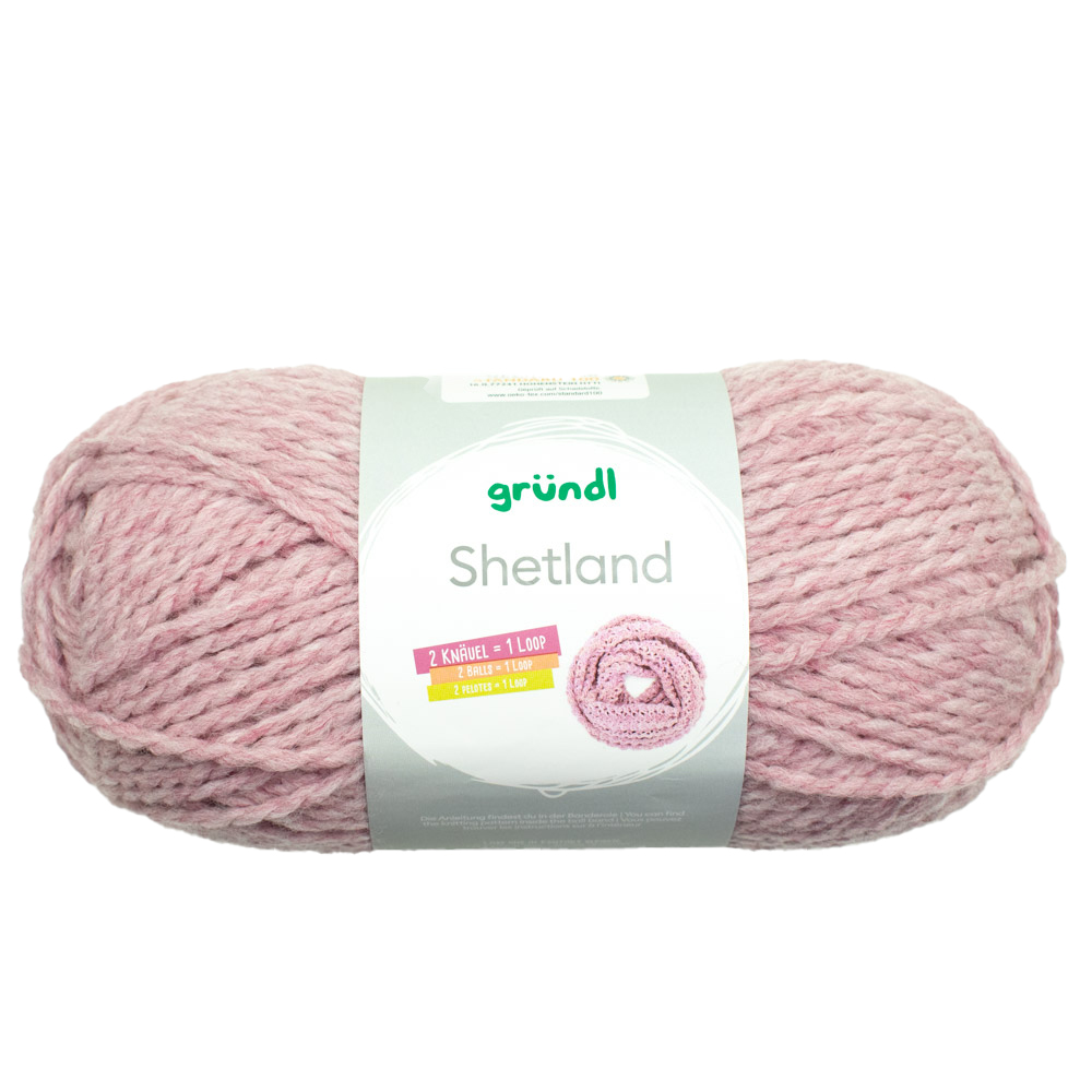 Gründl Shetland Wolle rose | Stoffe Werning