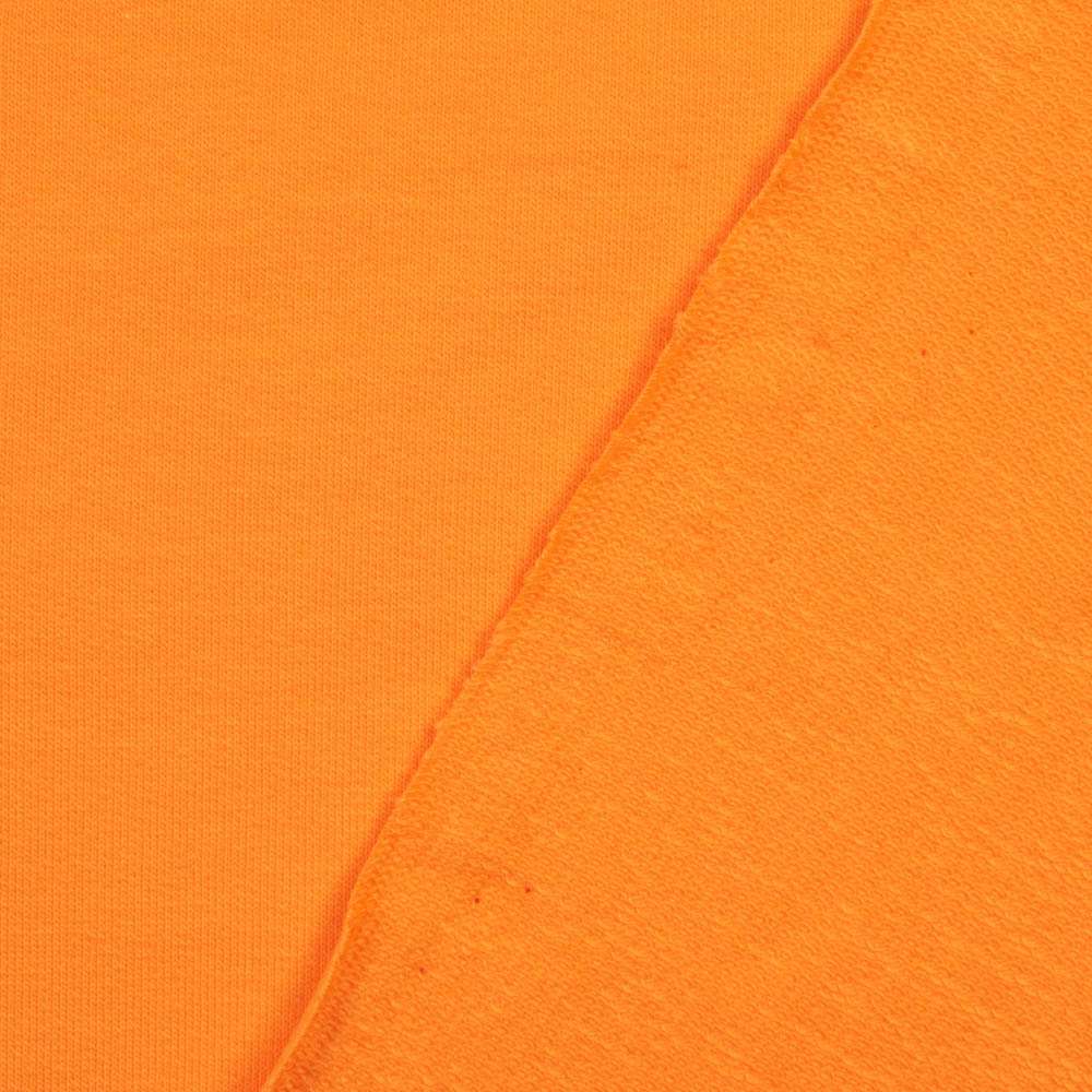French Terry uni orange | Stoffe Werning | Stoffe Werning