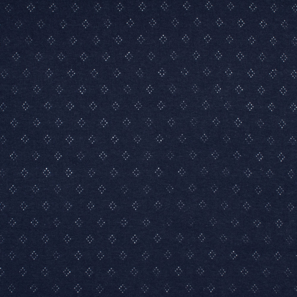 Feinstrick Ajour marine | Stoffe Werning | Stoffe Werning